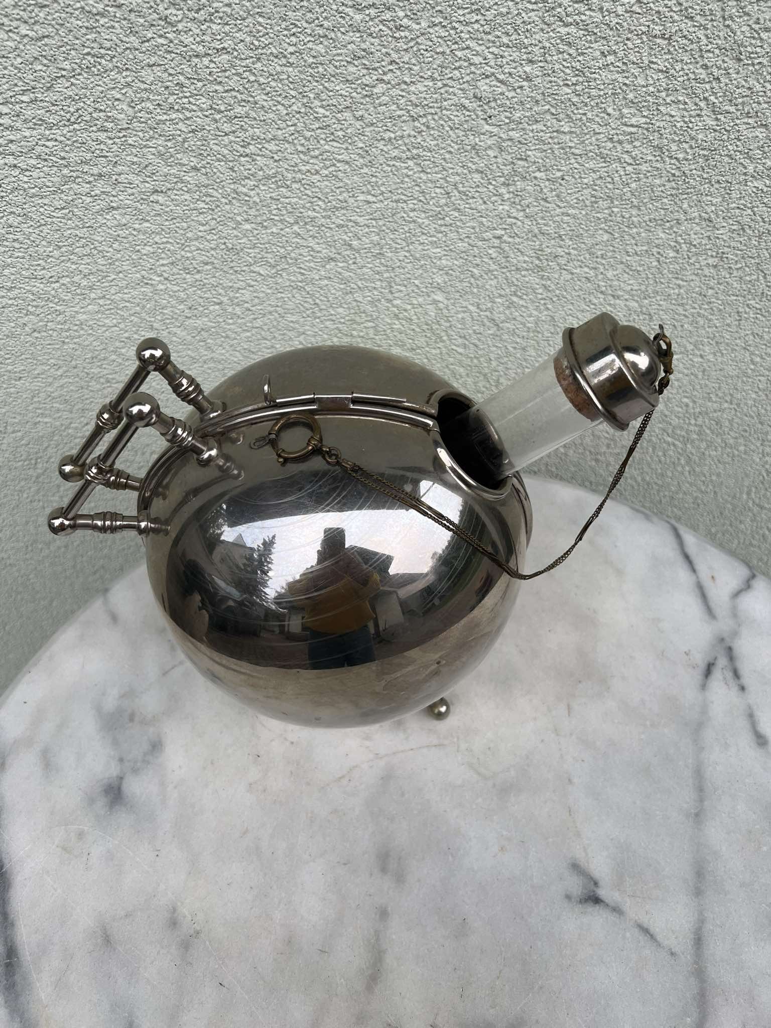 Kavos moliūgas, kavos rutulys Art Deco stiliaus, antikvarinis, sferinis ...