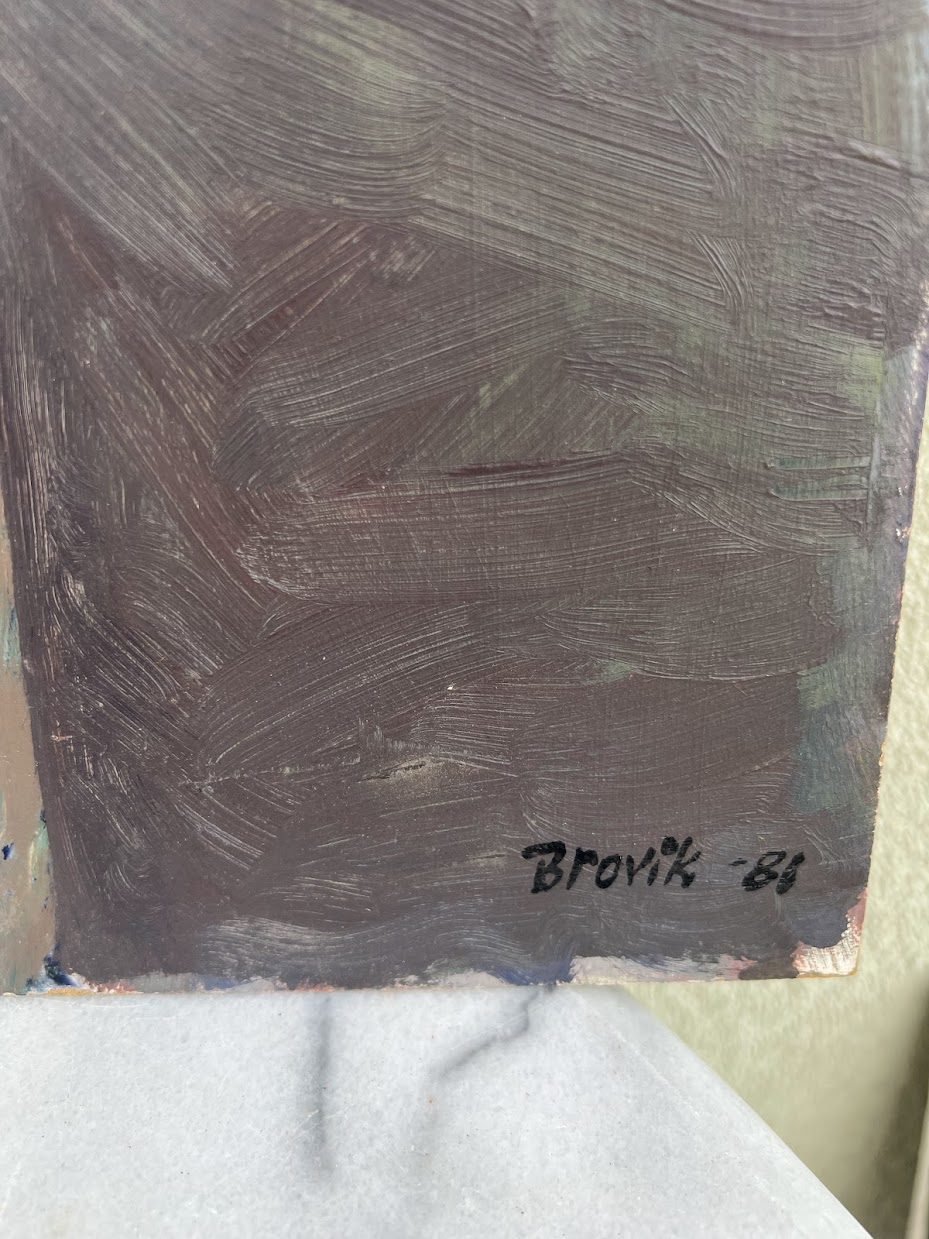 Paveikslas Nuoga moteris. Kartonas, akrilas, tempera. Åke Brovik ...